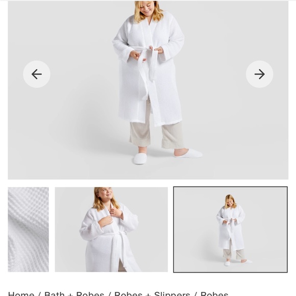 Parachute | Intimates & Sleepwear | Parachute Waffle Unisex Waffle Robe ...